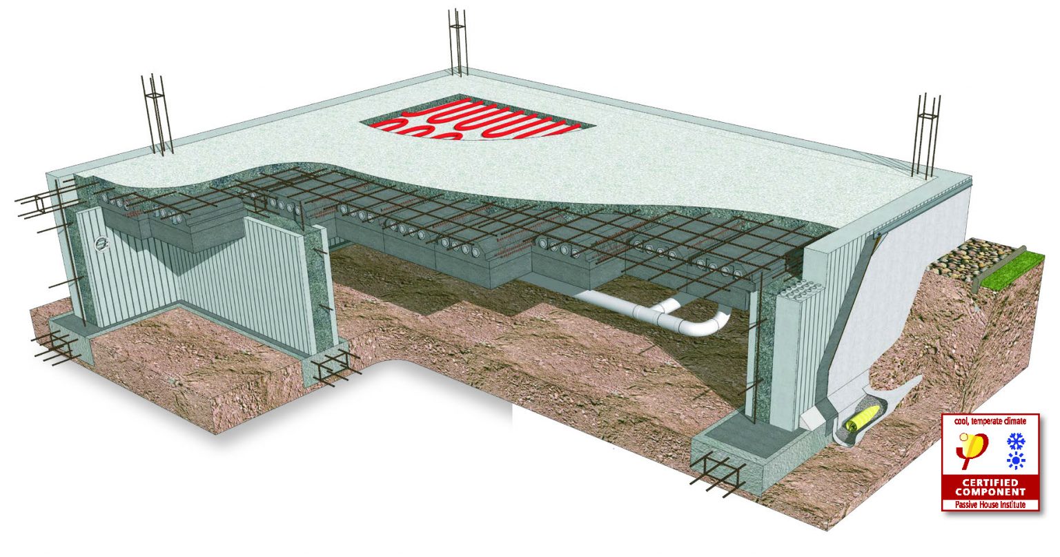Insulating polystyrene formwork block - EUROMAC2